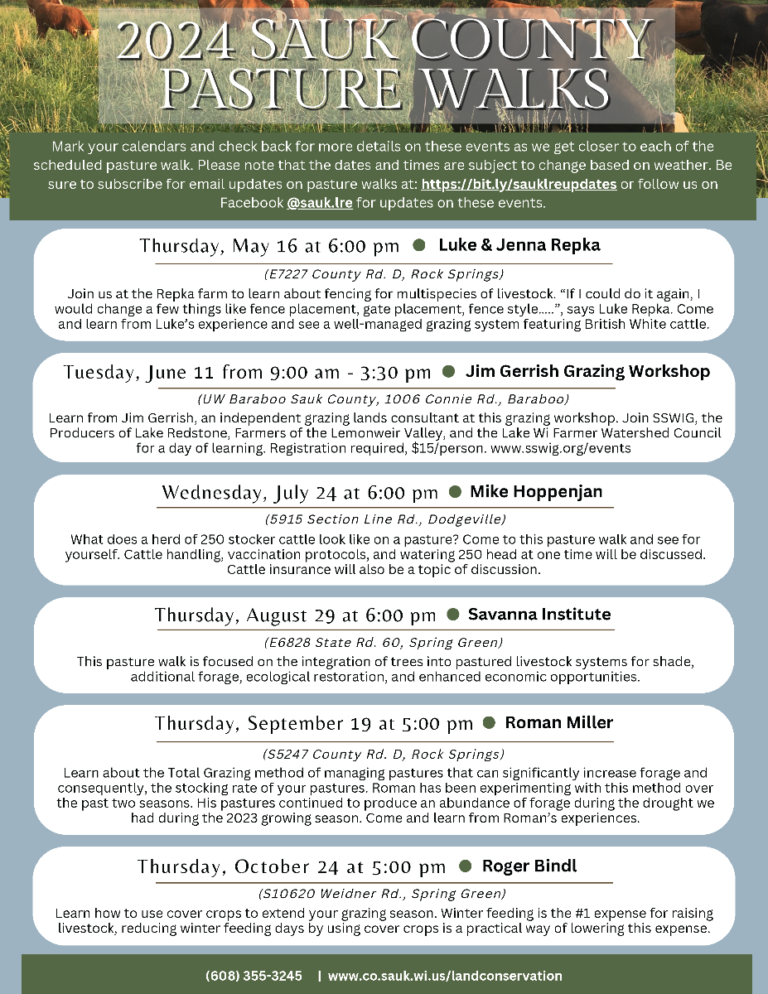 Agriculture Events – Extension Sauk County